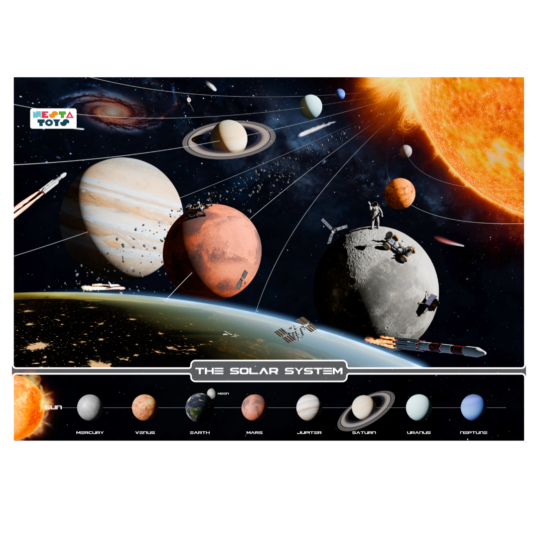 Solar System Jigsaw Puzzle (108 Jumbo Pieces) | 6+ Years Kids – nestatoys