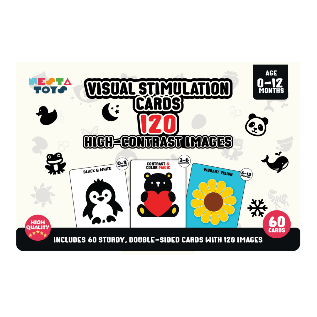Visual Stimulation Learning Activity Card for Babies – nestatoys
