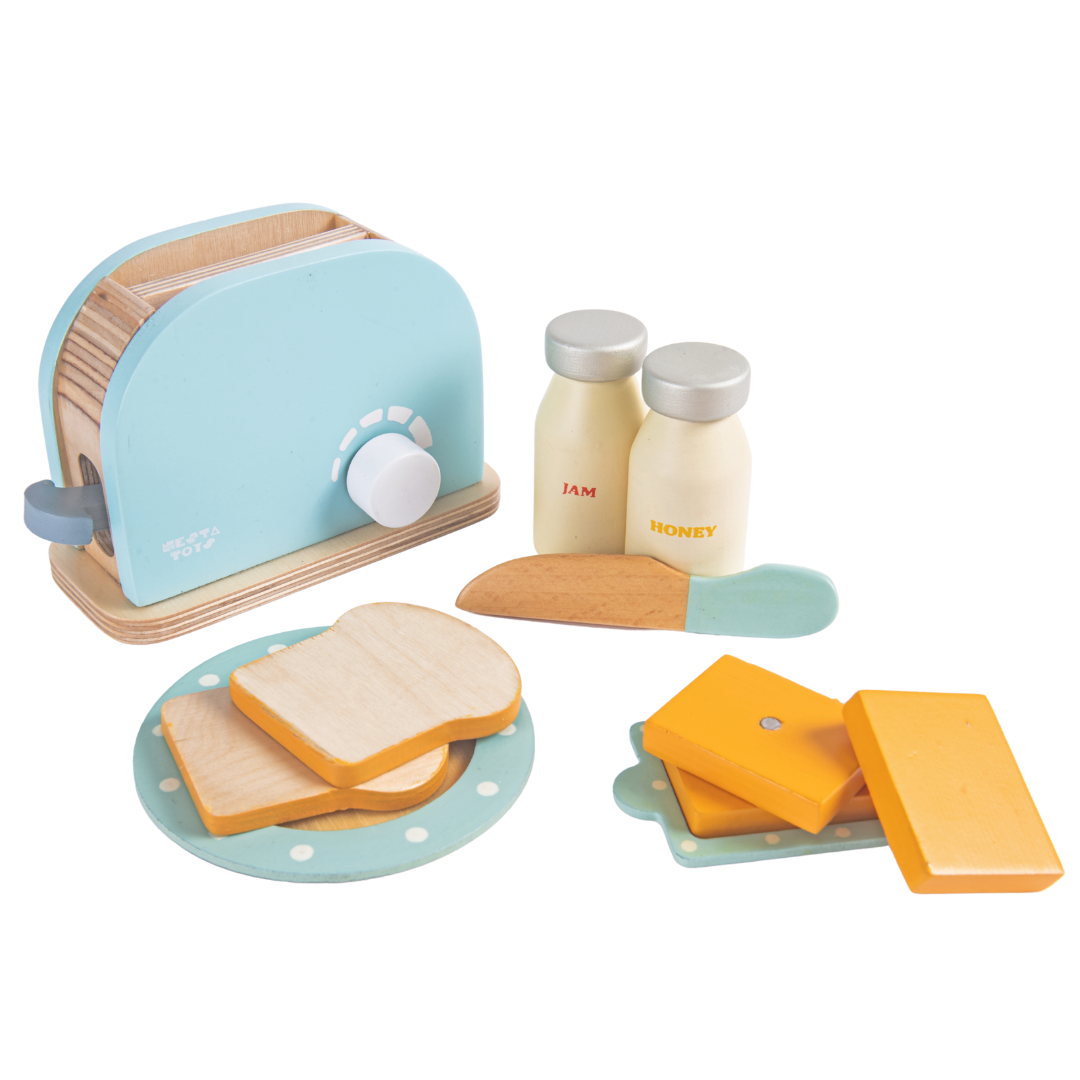 Wooden Bread Pop-up Toaster Toy | Kitchen Toys for Kids – nestatoys